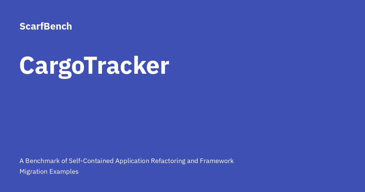 CargoTracker · ScarfBench