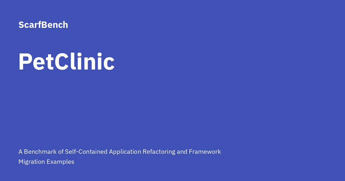 PetClinic · ScarfBench
