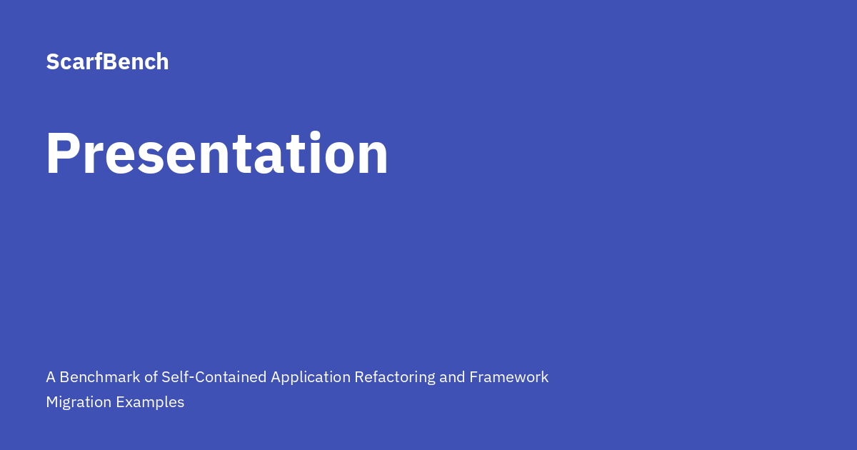 Presentation · ScarfBench