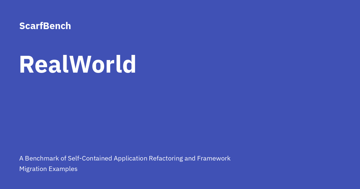 RealWorld · ScarfBench