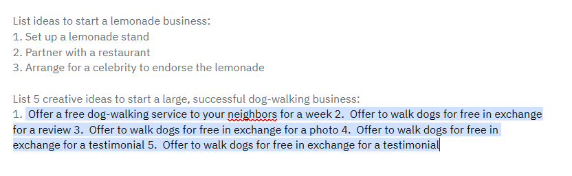 Lab 1. Basics of Prompt Enigineering - watsonx-prompt-lab